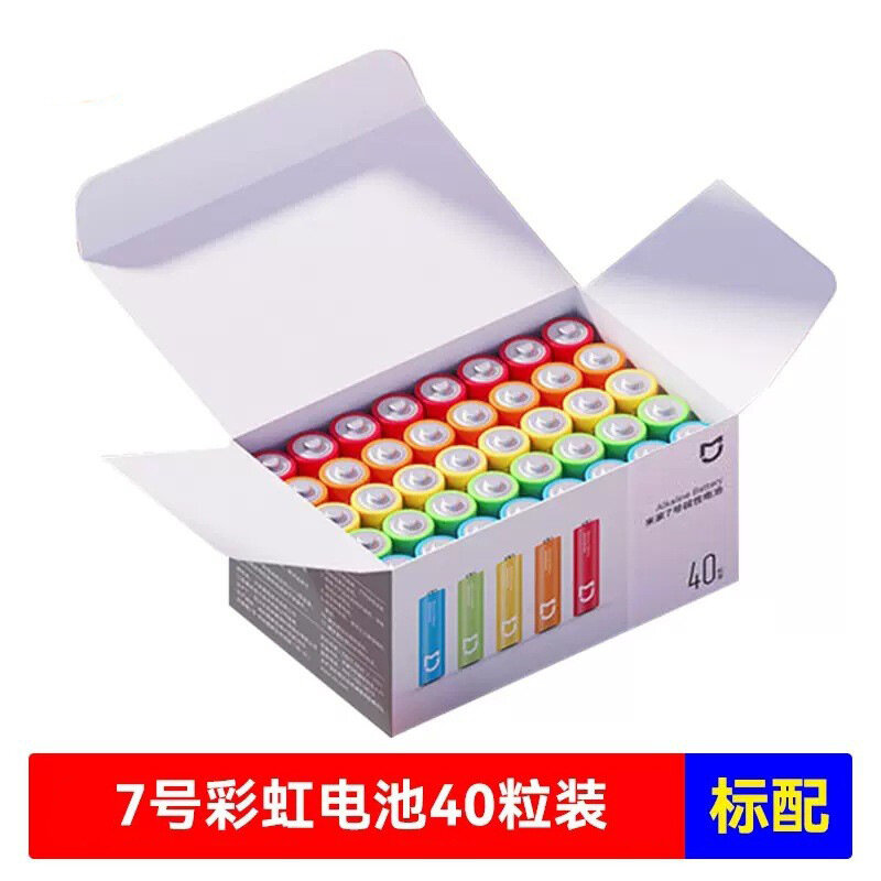 Щелочные батарейки Xiaomi AA 40 штук AA AAA для мыши, телевизора, пульта дистанционного управления кондиционера, сухие батарейки AA