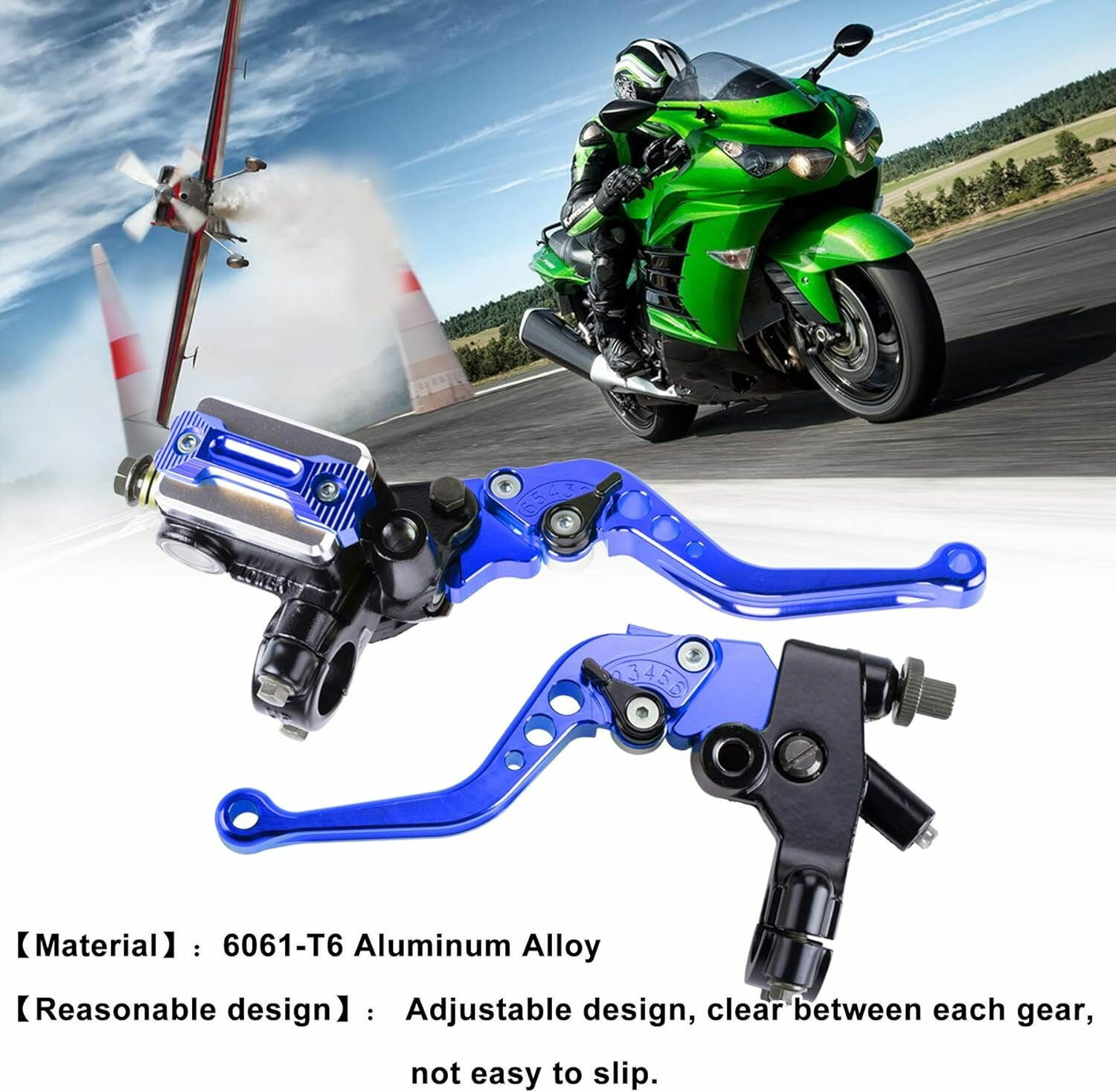 Комплект рычагов тормоза и сцепления для мотоцикла 22mm