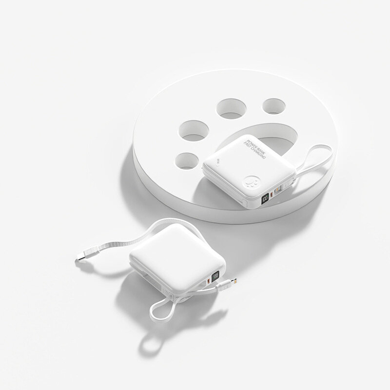 Национальный стандарт 3C сертифицированный мини-встроенный кабель 22.5W быстрая зарядка Power Bank 20000mAh большой емкости портативный мобильный источник питания