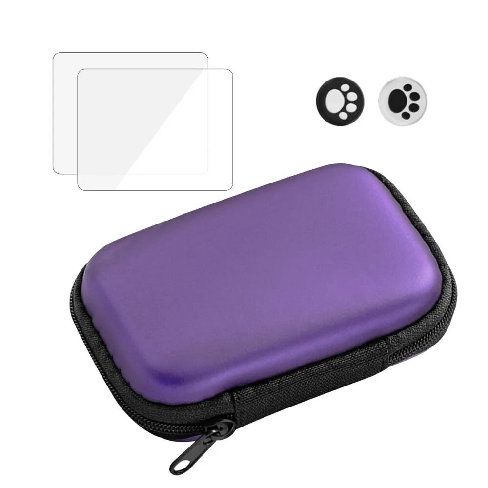 Чехол для игровой консоли и закаленная пленка R36S/R35S/RGB20S, сумка переноски с полной защитой, аксессуар