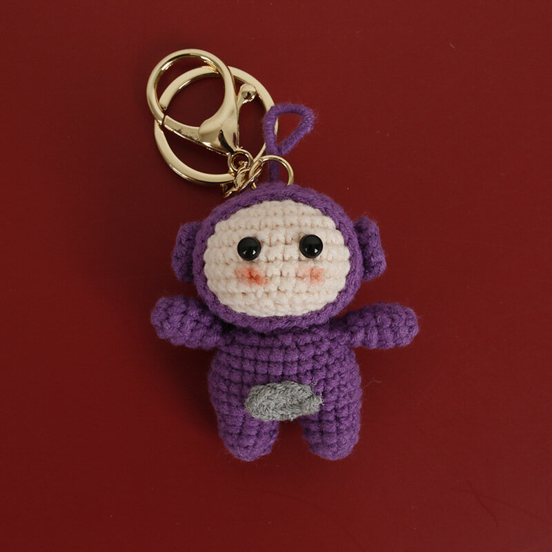Милый мультяшный кукольный брелок с антенной, вязаный из пряжи, супер милый подвеска в виде животного
