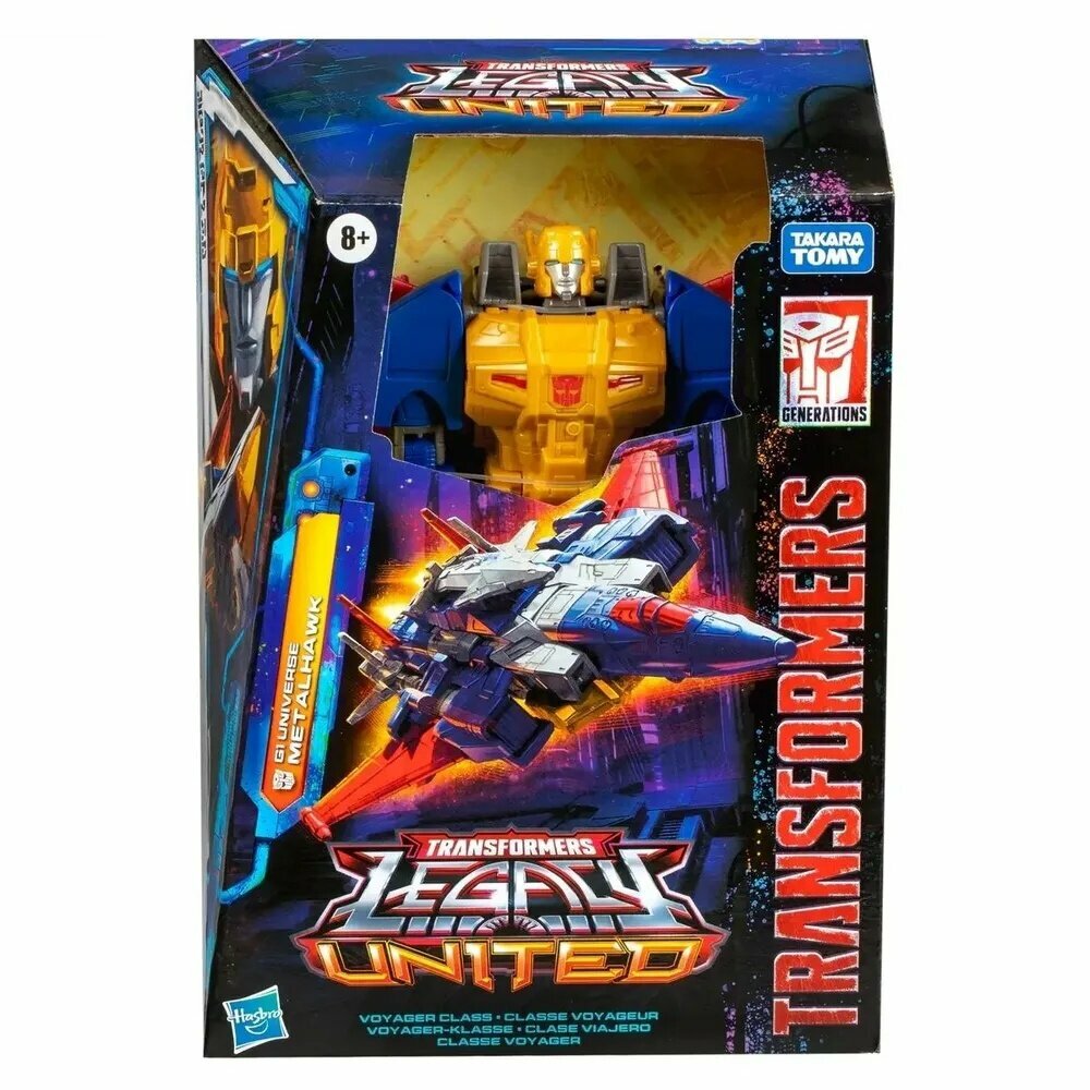Трансформеры игрушки Hasbro Transformers: Legacy United Voyager Class Super-God Masterforce Metalhawk 17.5cm F9183