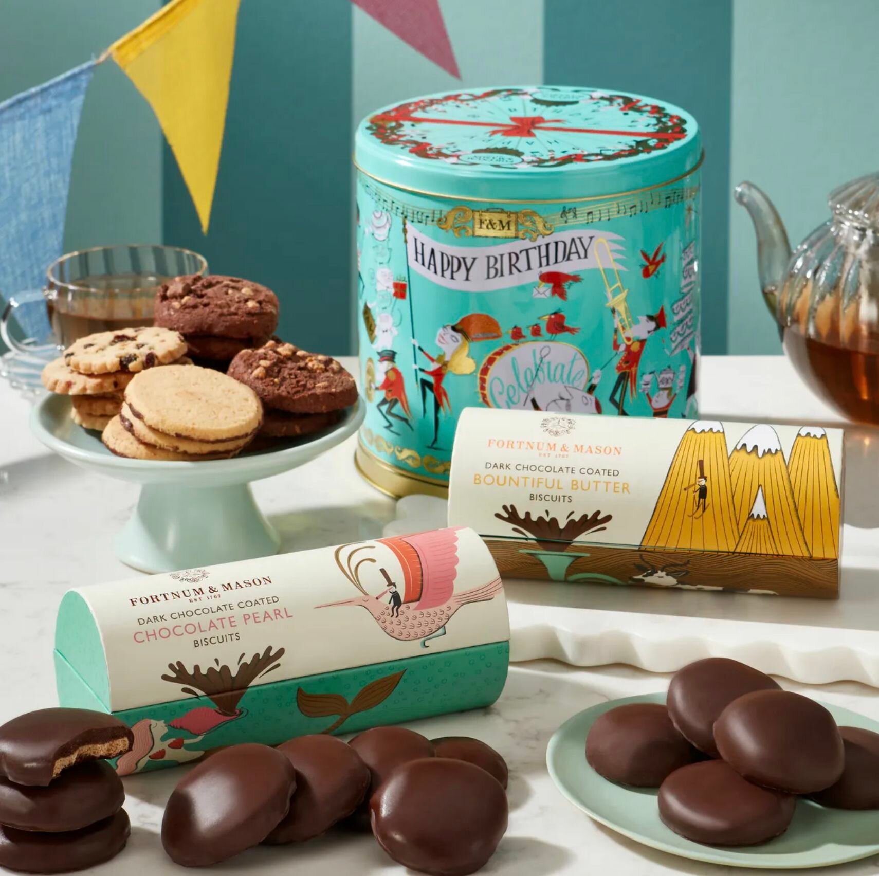Набор печенья ко дню рождения Fortnum&Mason