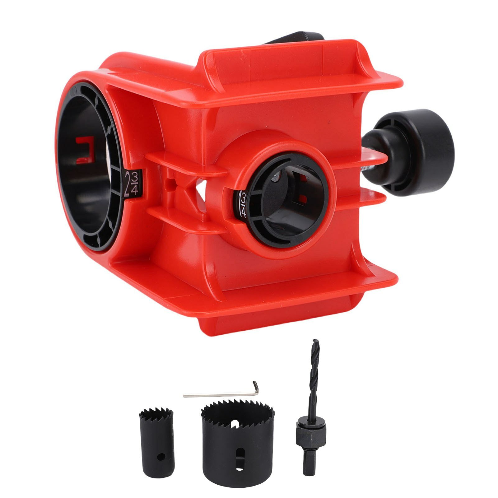 Набор для установки замков 35-45 мм, с шаблоном и коронками, для деревянных дверей