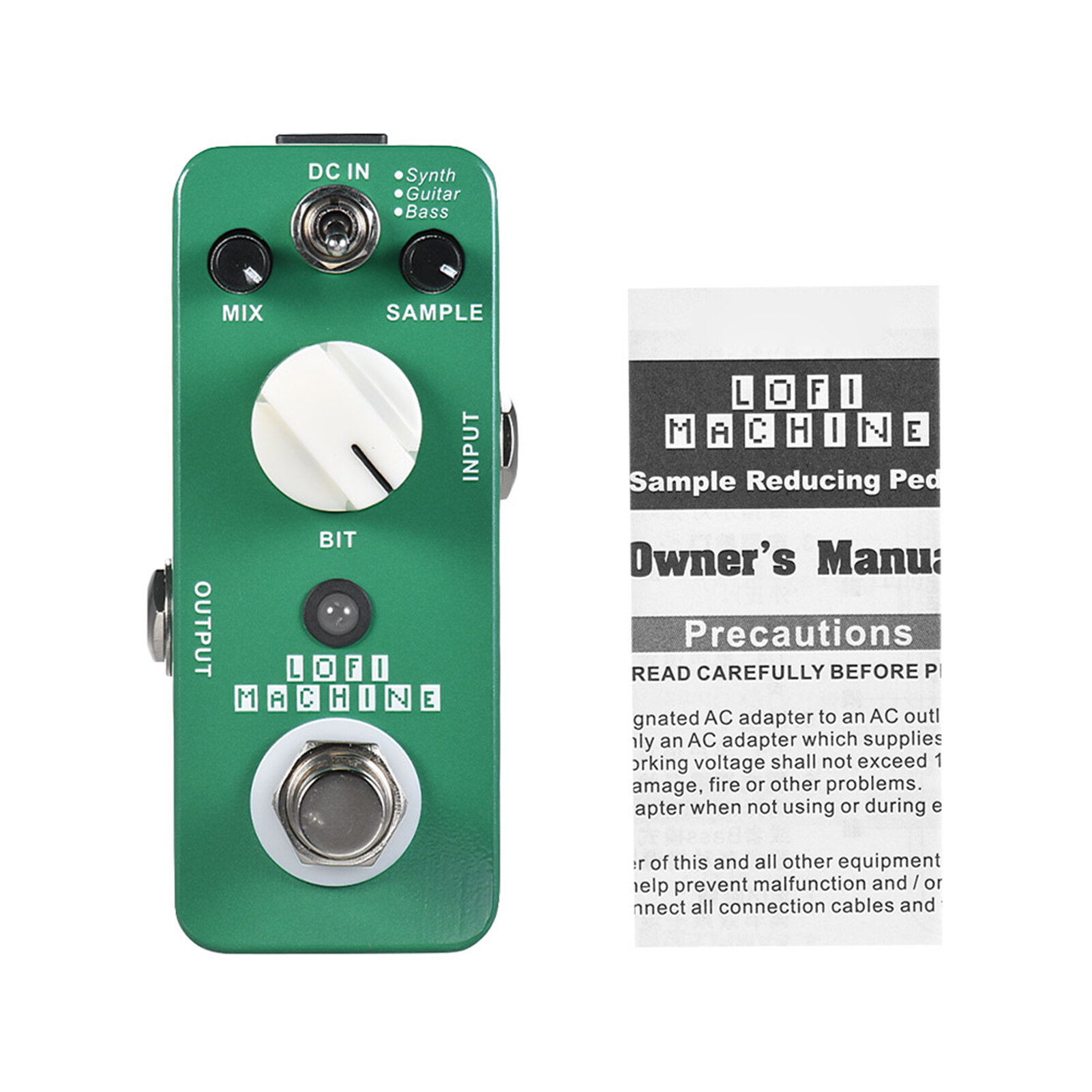 Педаль эффектов MOOER LOFI MACHINE для гитары с уменьшением количества сэмплов, 3 режима, истинный байпас, цельнометаллический корпус.