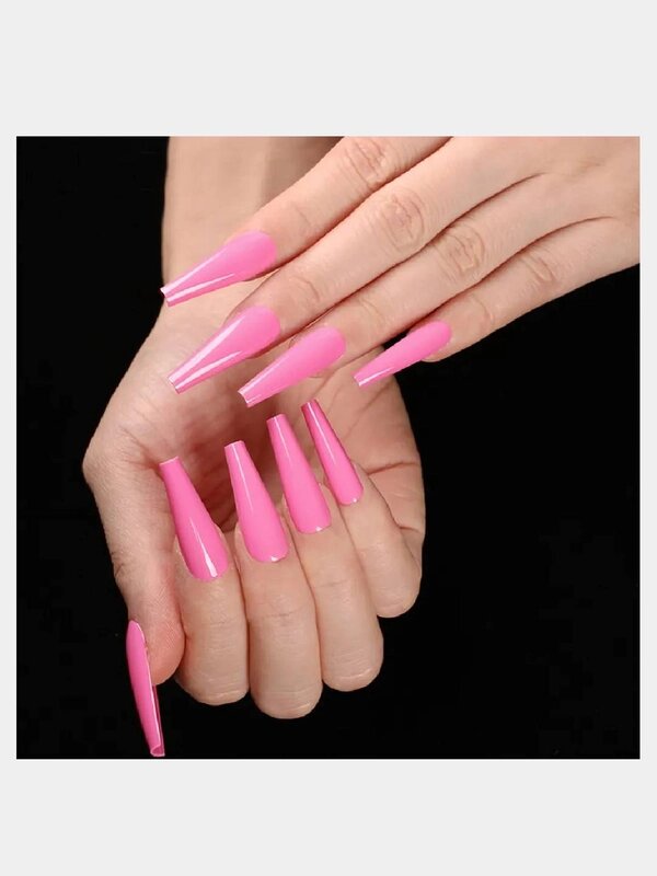 Накладные ногти длинные Балерина