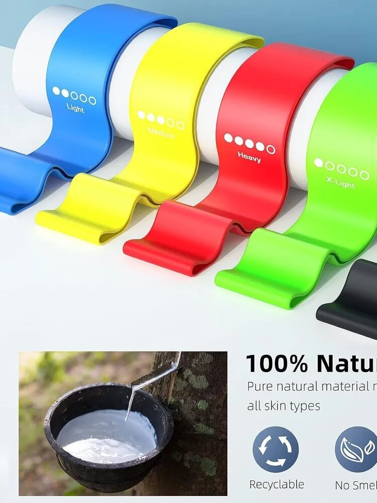 Латексная лента сопротивления, эластичная лента для гимнастики, фитнеса, йоги, тренировок