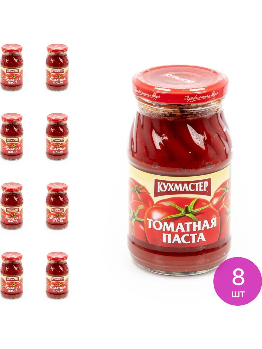 Томатная паста 480г (комплект из 8 шт)
