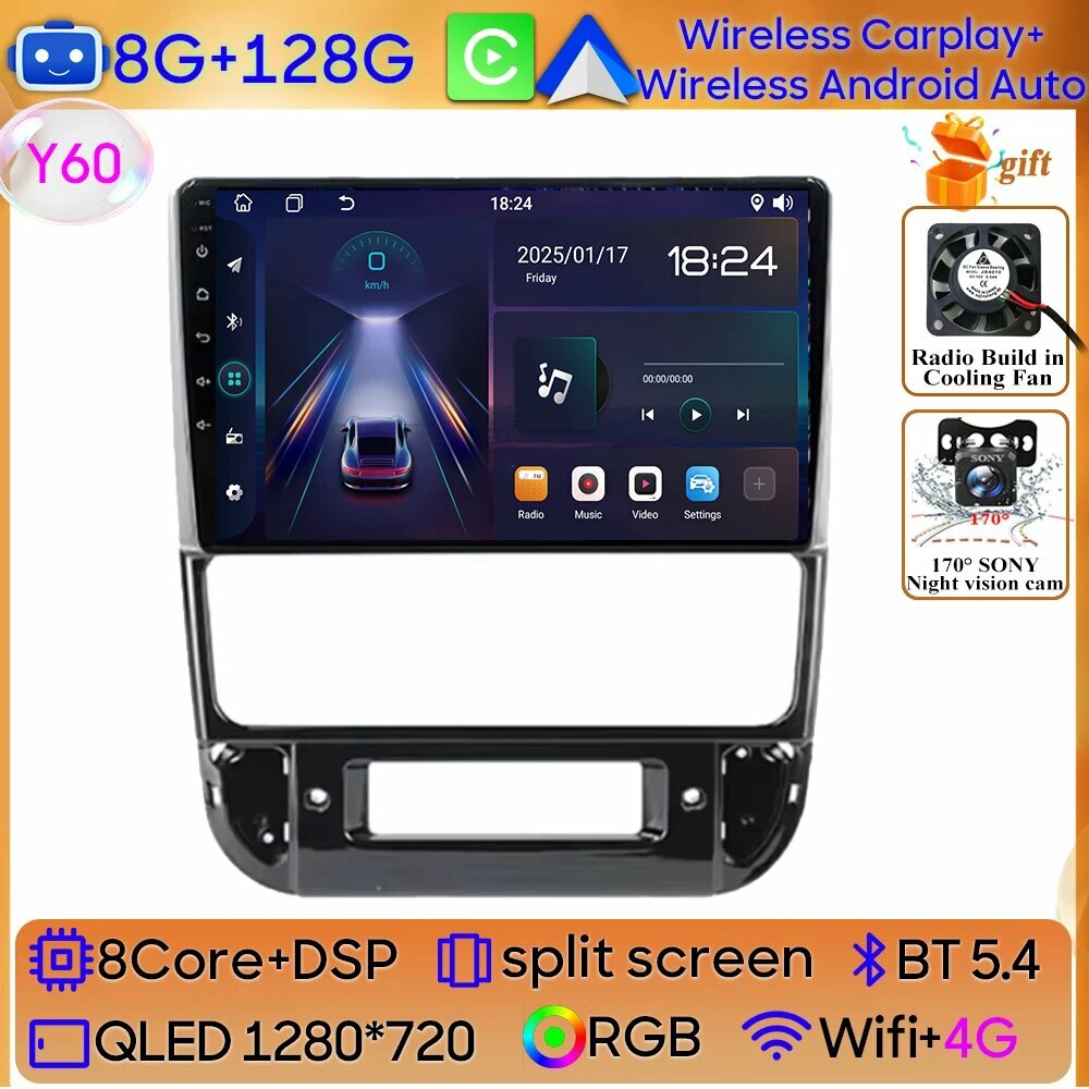 Android 15 Auto Carplay для Peugeot 406 1995-2005 стерео мультимедийный плеер 8G 128G CAM