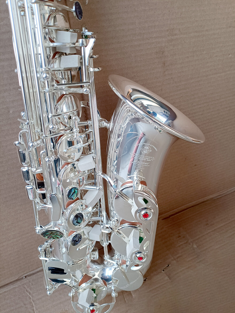 Mark VI Модель Серебро Альто Саксофон Eb-flat музыкальный инструмент С футляром