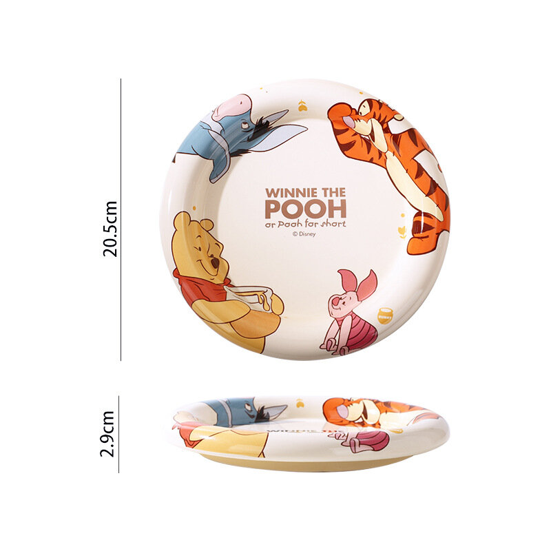 Оригинальная чашка для питья Disney Winnie, новая модель, детская посуда, миска для риса, для мальчиков и девочек, устойчивая к высоким температурам, мультяшная тарелка