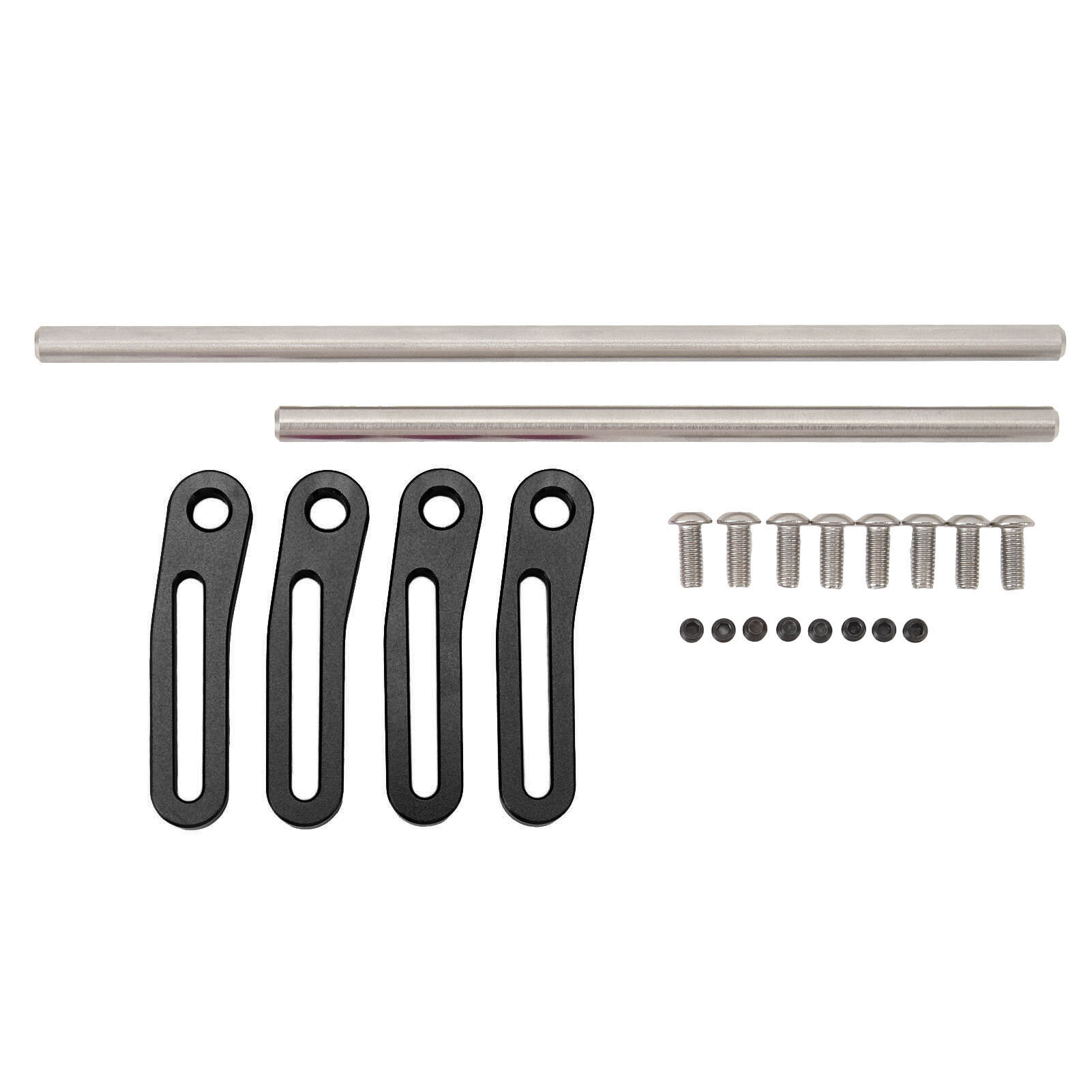 Передний бампер из алюминиевого сплава для радиоуправляемой машины масштаба 1/10, аксессуары и запчасти, черный.