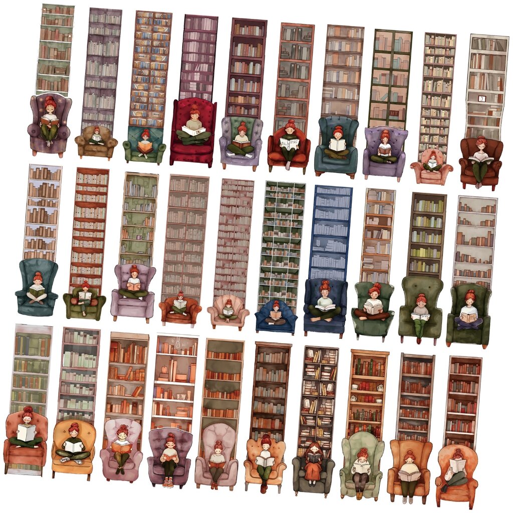 30 Листов Закладок Для Книжного Шкафа Креативные Закладки Маркеры Страниц Закладки Для Чтения Декоративные Закладки для Книголюбов