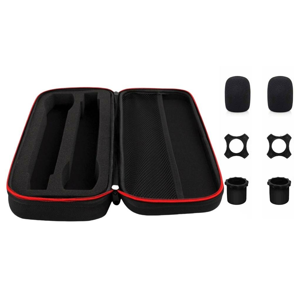 Чехол для микрофона из жесткого материала EVA, Черный