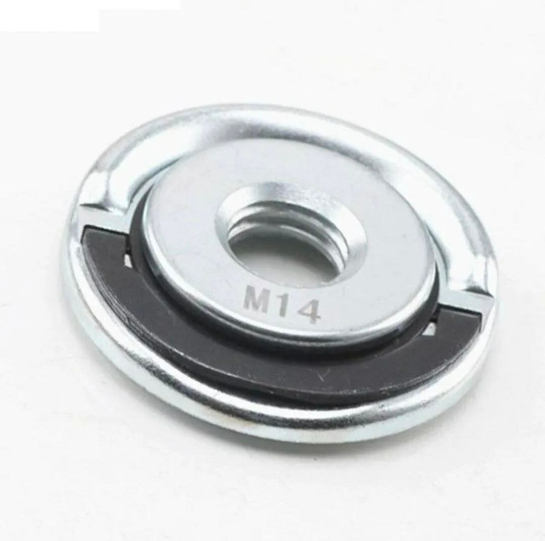 Быстрозажимная Гайка, для УШМ, 115-230мм, M14, серебристый, сталь, 1 шт