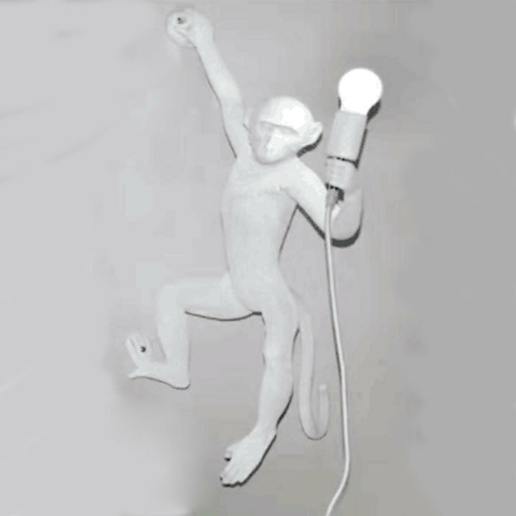 Фонарь для правой руки, в форме обезьяны, 7 Вт, 68x38x20 см, белый (европейский стандарт)