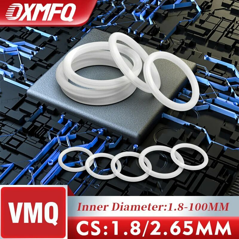Белое силиконовое уплотнительное кольцо VMQ CS1,8/2,65 мм — фото 1
