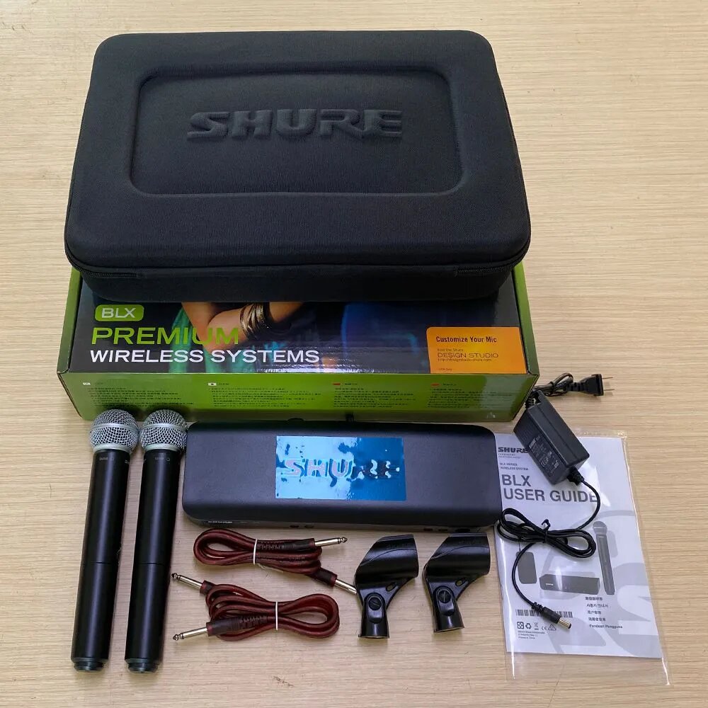 Микрофоны Shure SM 58\BLX, беспроводные, динамические, в мягком кейсе