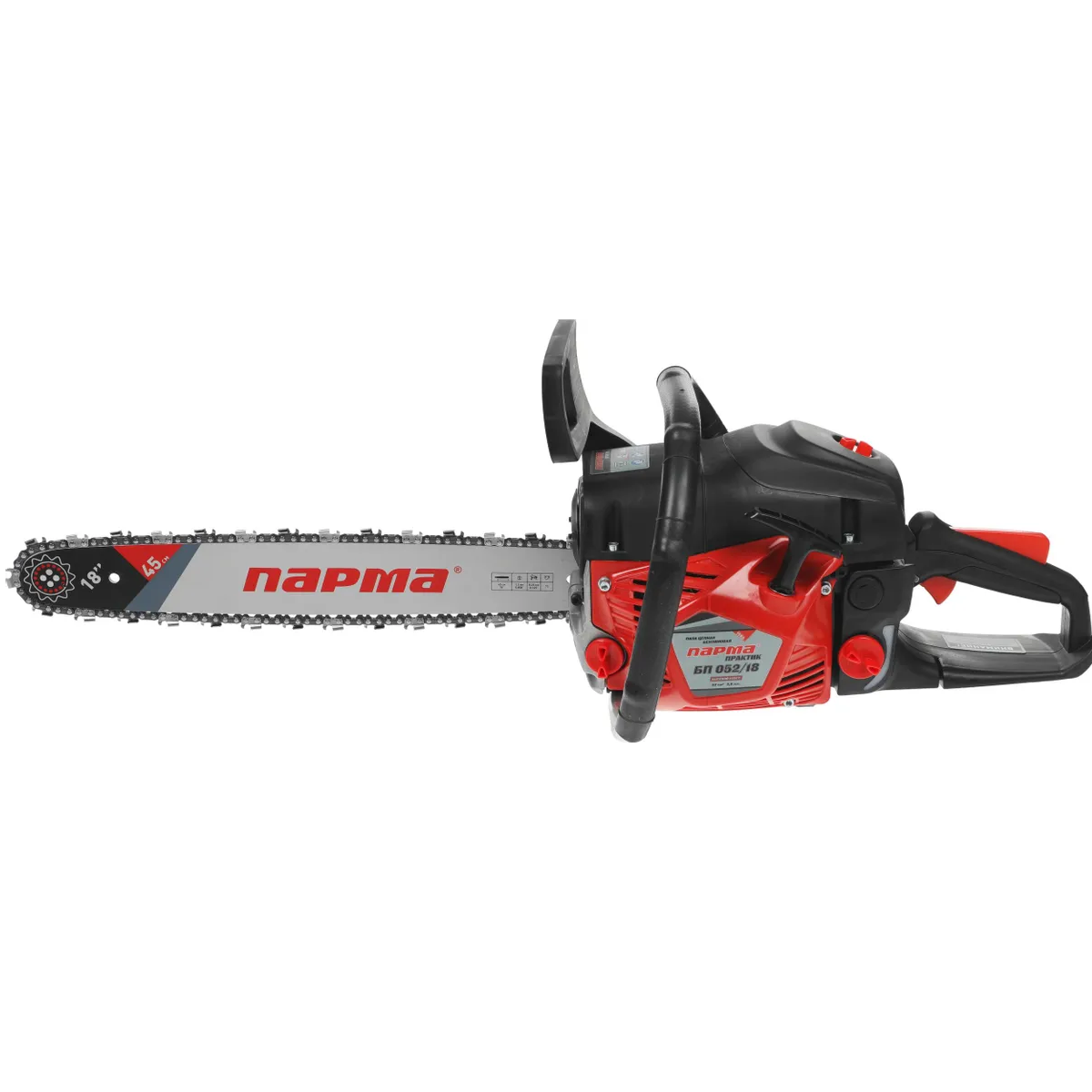 Пила цепная бензиновая Парма Практик БП 052/18, черный/красный