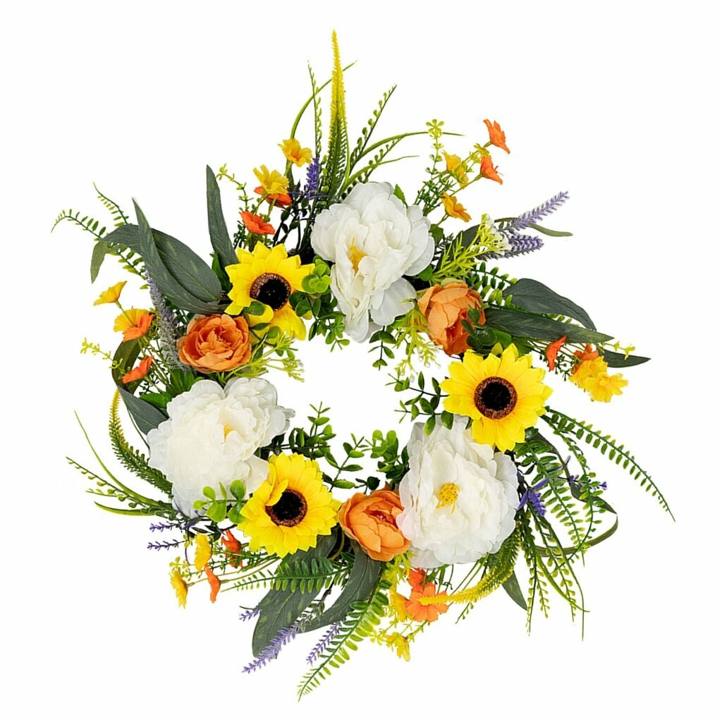 Весенний Цветочный Венок Украшения Входной Двери Ручной Работы Искусственные Пасхальные Цветы Цветочный Венок Реалистичные Пионы Гирлянды Ювелирные Изделия