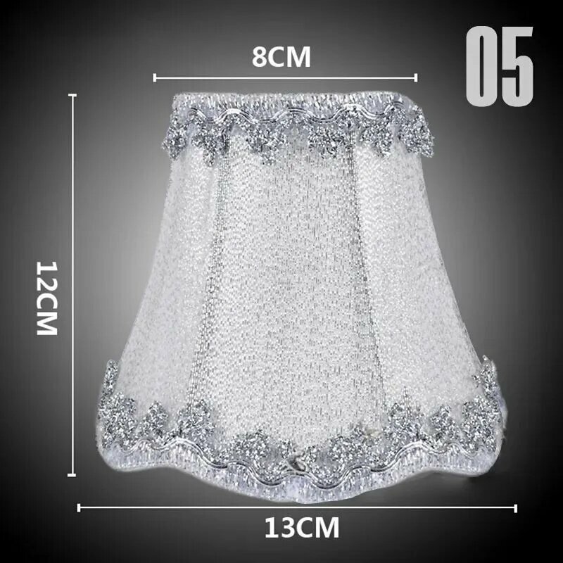 Простой тканевый абажур из ткани и металла для лампы и потолочного светильника, 1 шт