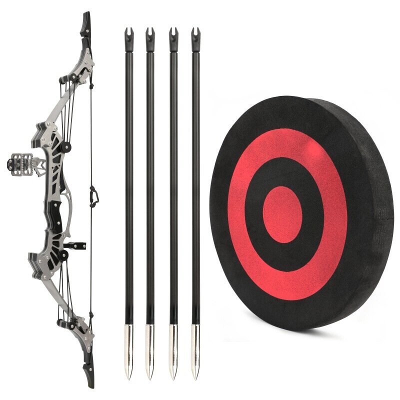 2026 Новейший мини-композитный лук, высокая мощность, орел, для отдыха в помещении, снятие стресса, стрельба по мишеням, роликовый лук, стрельба из нержавеющей стали