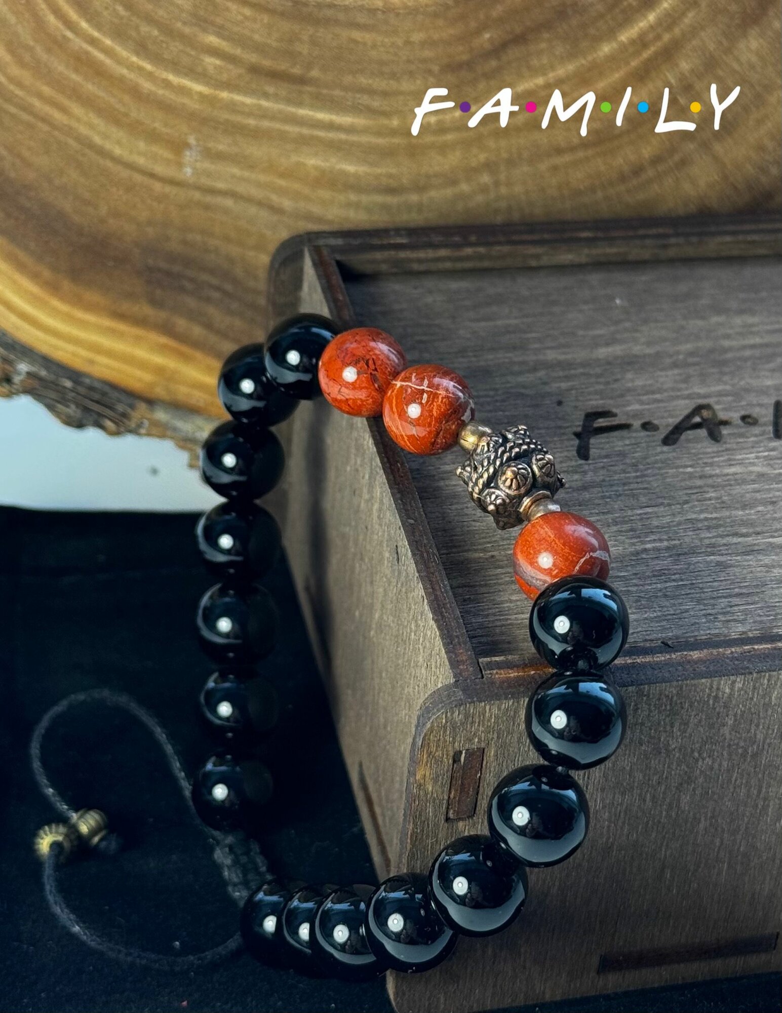 Браслет, агат, яшма