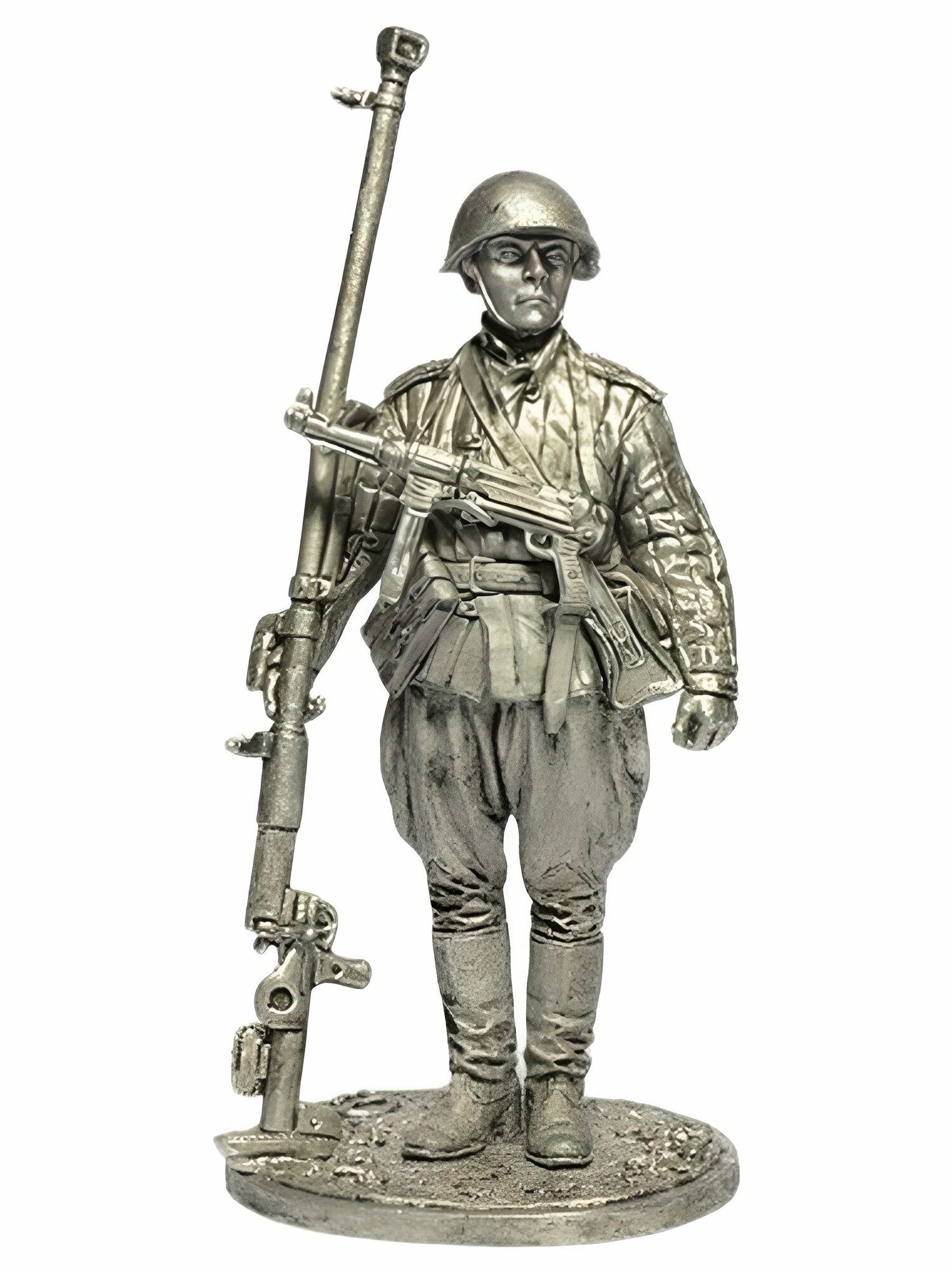 Оловянный солдатик фигурка Наводчик противотанкового ружья Кр. Армии. 1943-45 гг. СССР Вторая мировая война