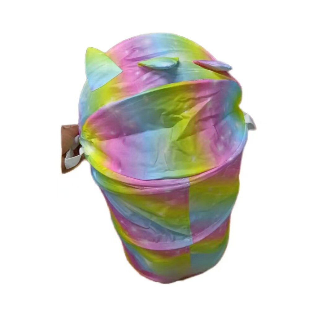 Кросс-бордерный популярный мультяшный цветной узор складной корзина для грязного белья, игрушка для хранения одежды оптом