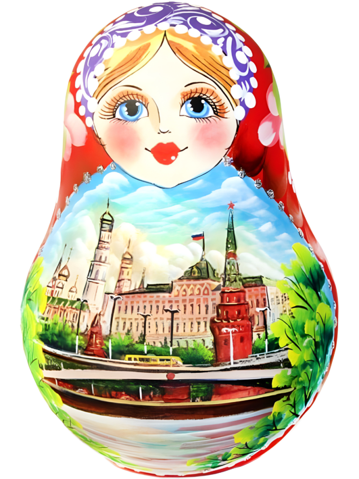Деревянная неваляшка "Москва"