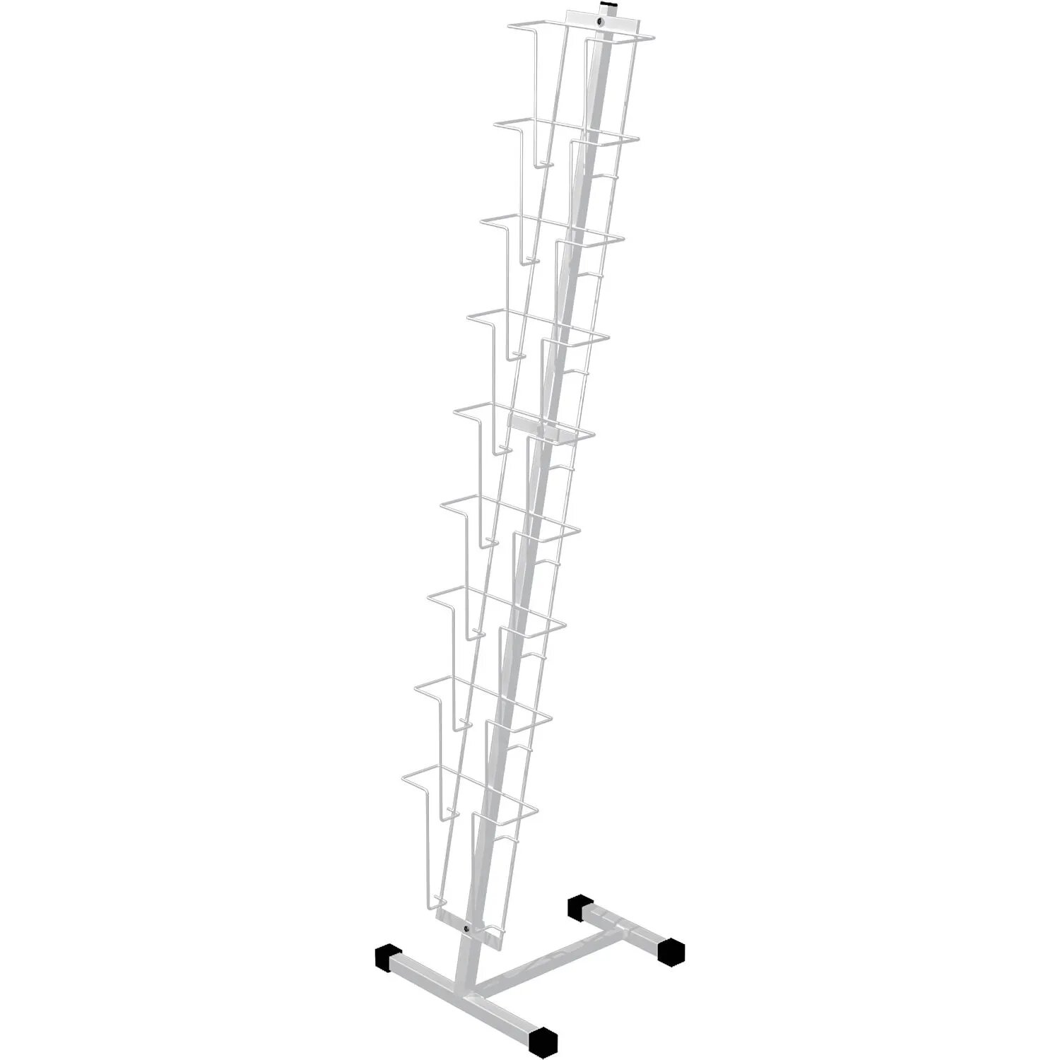 Стойка для брошюр К010 на 9 лотков А4 (410х390х1610 мм), белая