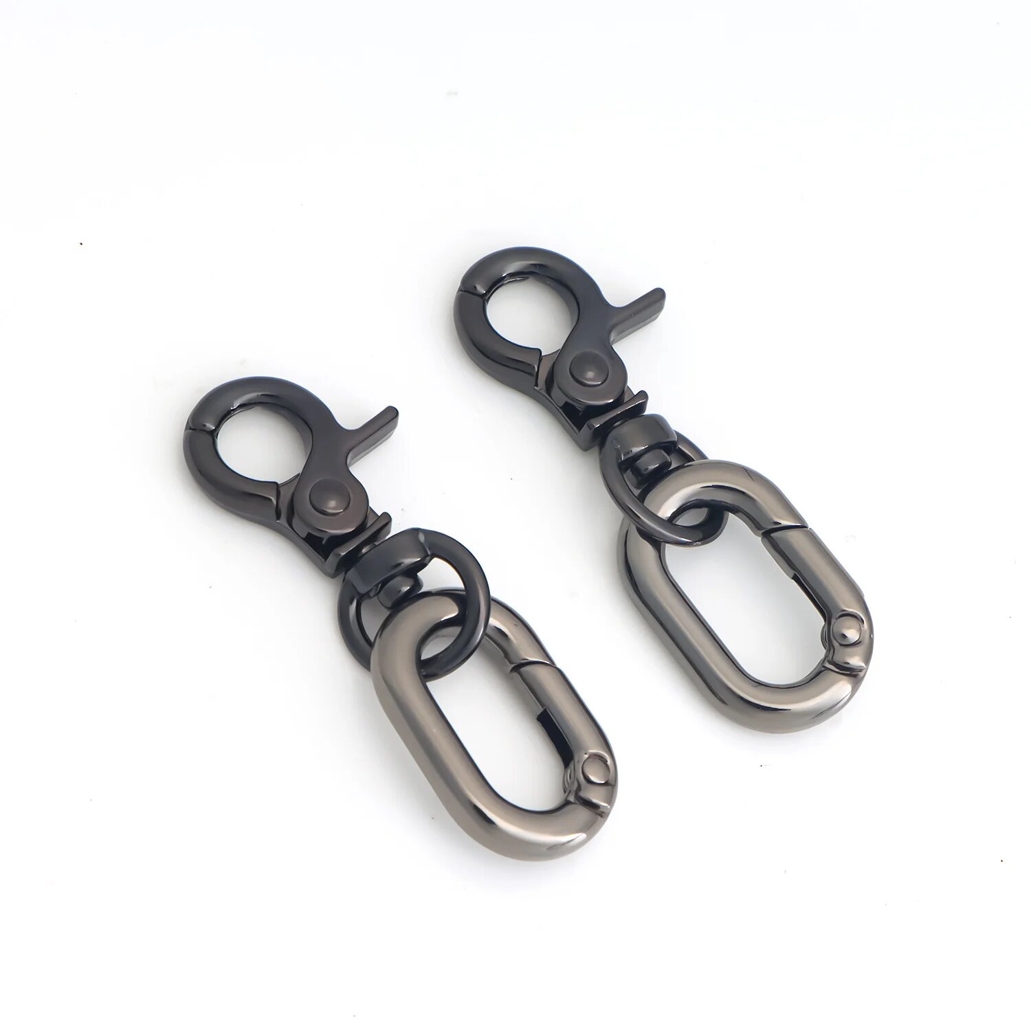 Металлические карабины-защелки Yuchains, Gunmetal