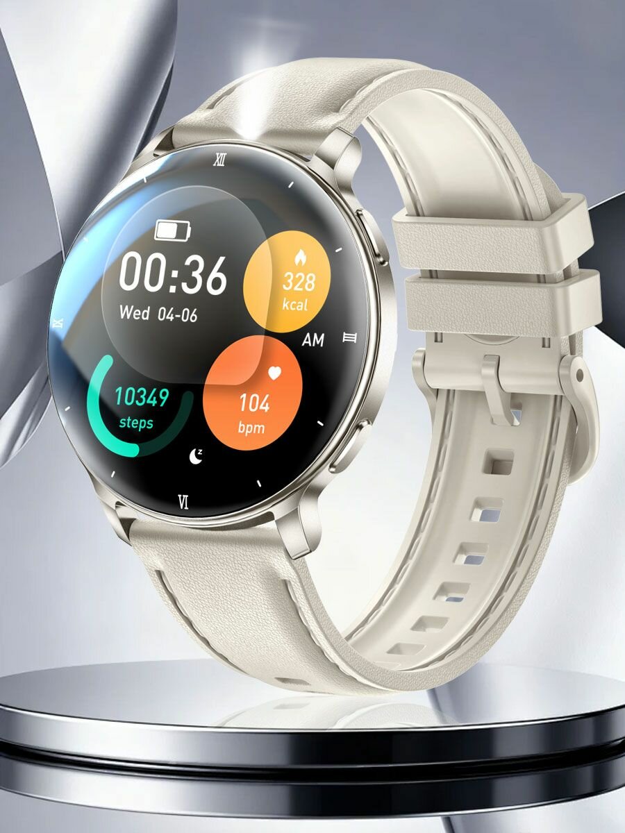 Умные часы женские, Smart Watch PREMIUM модель 2026, Отвечать на звонки и совершать звонки, мониторинг сердечного ритма и сна, подсчет шагов