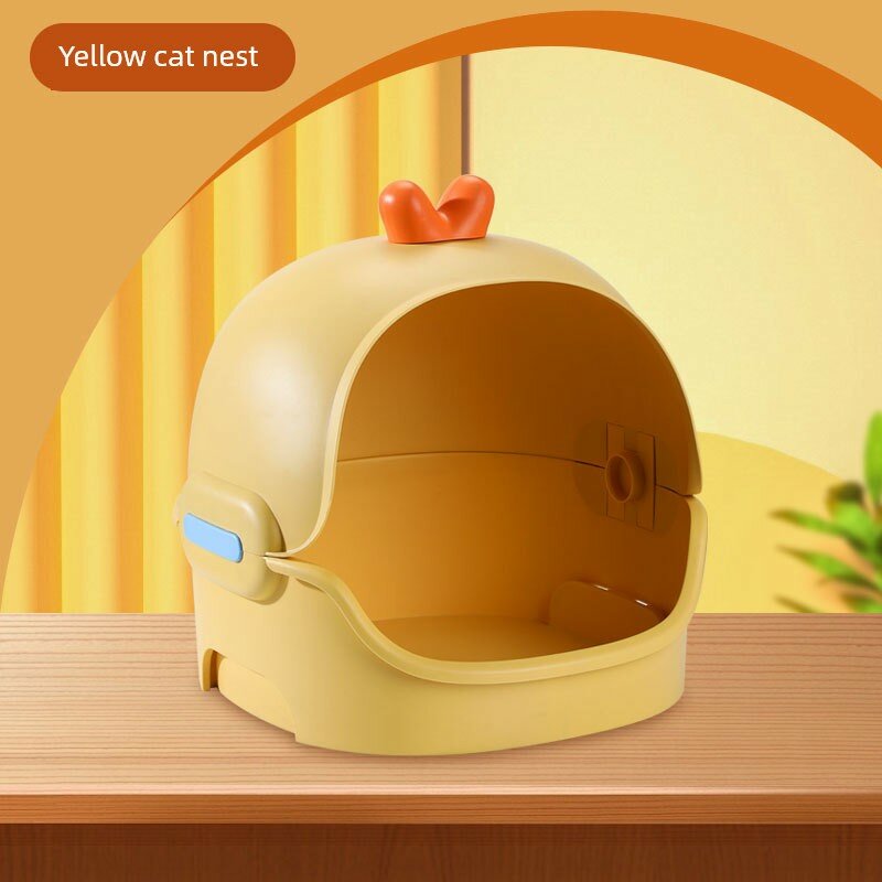 Летний домик для кошек, популярный пластиковый полузакрытый домик для собак, подходит для всех сезонов, теплая зимняя