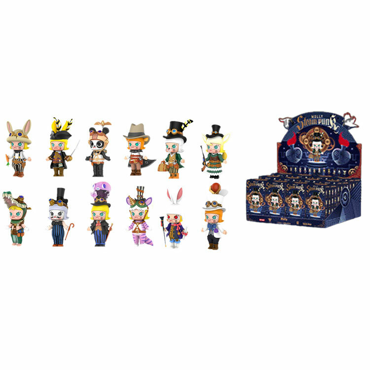 POP MART Молли Steampunk Collection Слепые коробки 1 слепой бокс Полная упаковка 12 шт null