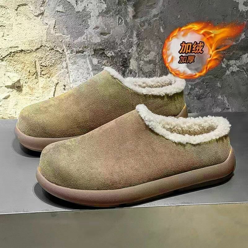 JYL Обувь мужская Зимняя для отдыха Нагретая плюшевой беркен/Khaki-warm cotton shoes