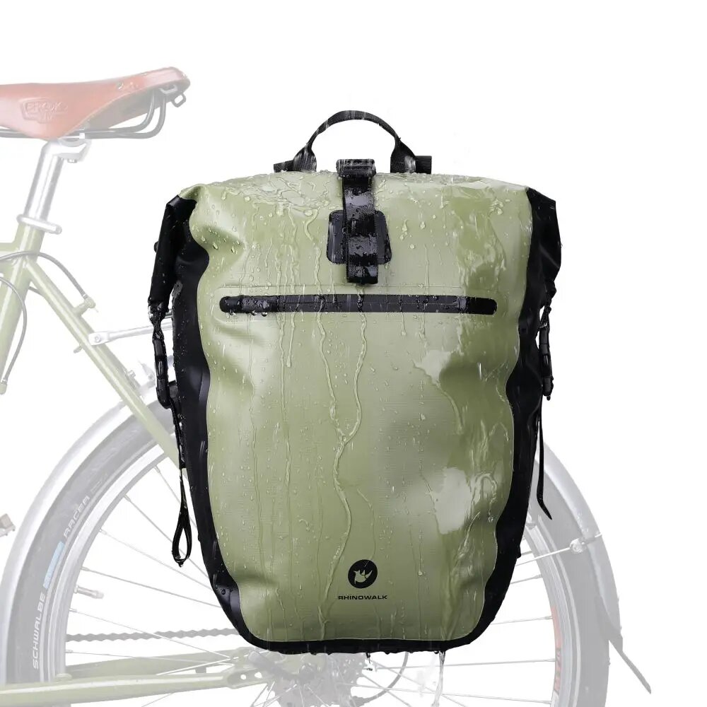 Rhinowalk X21669 Водонепроницаемая велосипедная сумка 27л 27L-30L Green