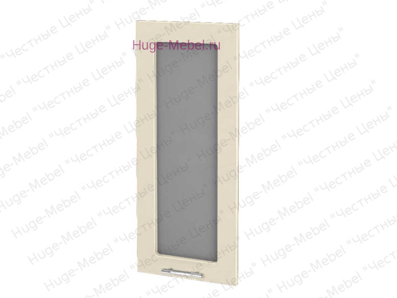 Кухонный фасад Ф-95 ваниль глянец (Ксения) Huge Mebel . Ширина 334 Высота 712. Кухонные фасады