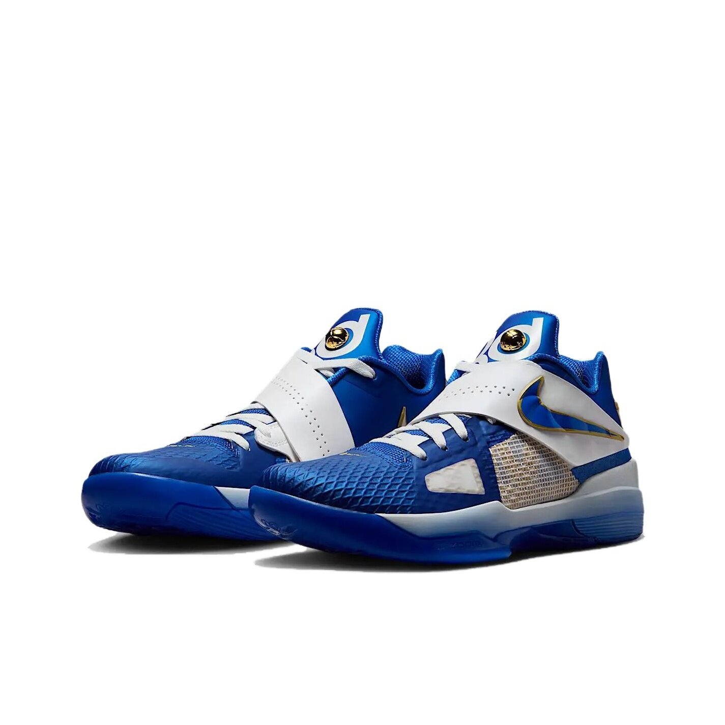 Кроссовки NIKE KD 4, размер EU 41 стопа (26CM), голубой/белый — фото 1