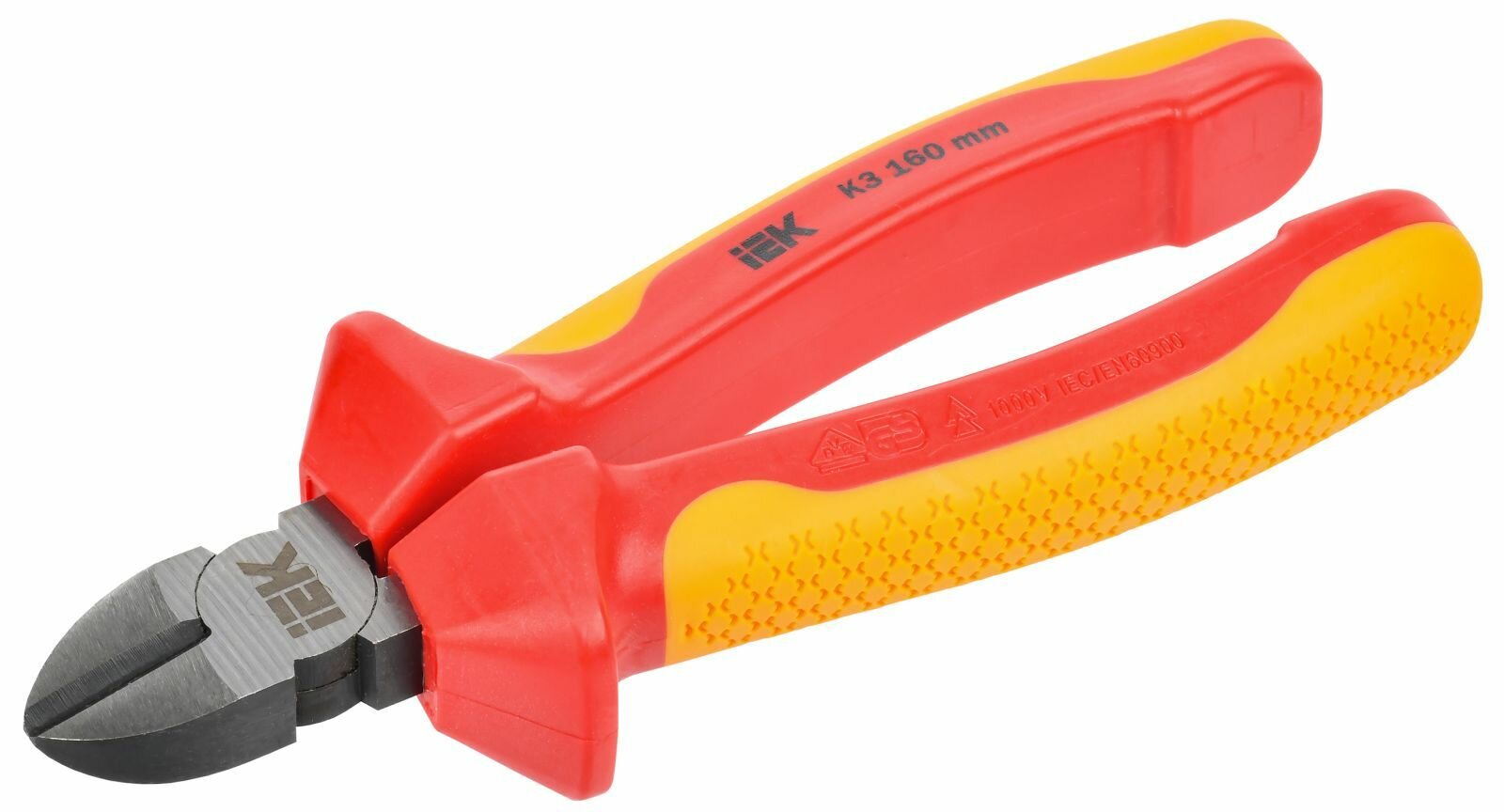 Бокорезы IEK диэлектрические, длина 160 мм, эргономичные трехкомпонентные рукоятки