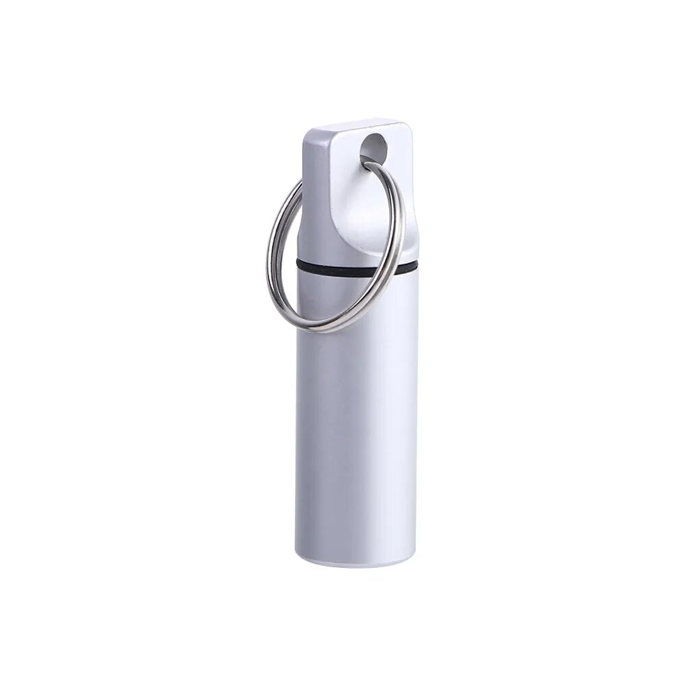 Брелок для таблеток металлический, Matte Silver