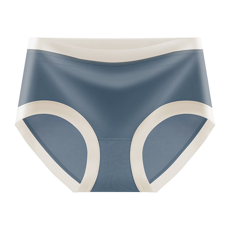 Модальное нижнее белье для женщин, средняя талия, бесшовное, японский стиль, простое и удобное, суперэластичное, из чистого хлопка, антибактериальное в области промежности, женские трусики