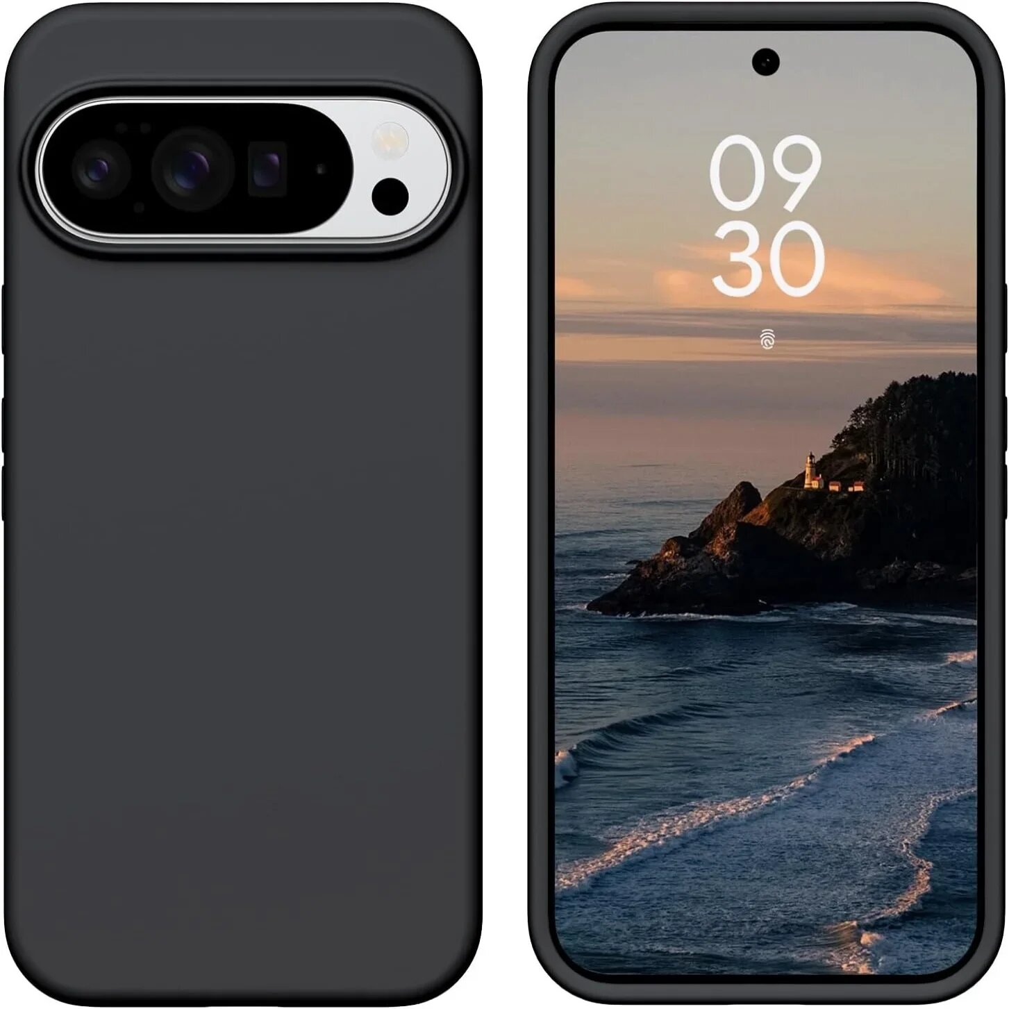 Чехол Google Pixel 10 ProXL, черный, силикон