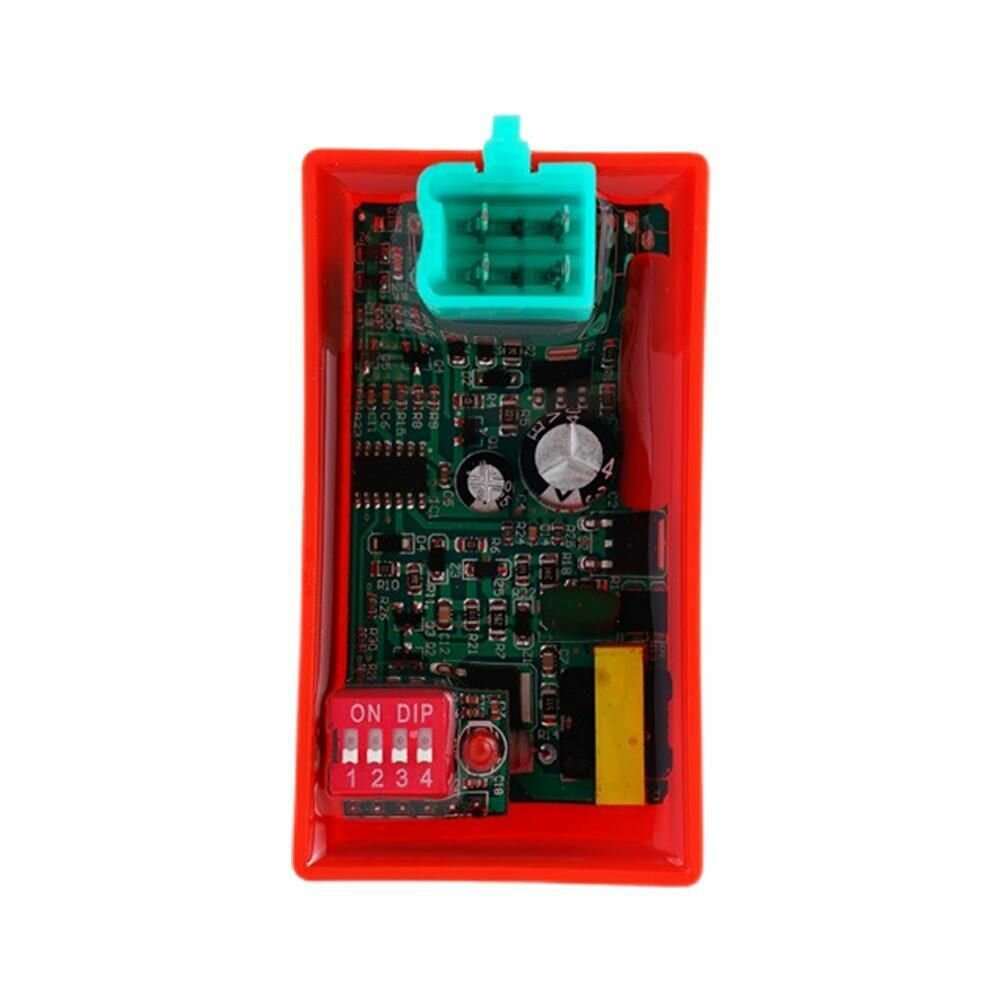 Программируемый CDI для мотоцикла, 4-контактный блок зажигания DC CDI, DIP-переключатель