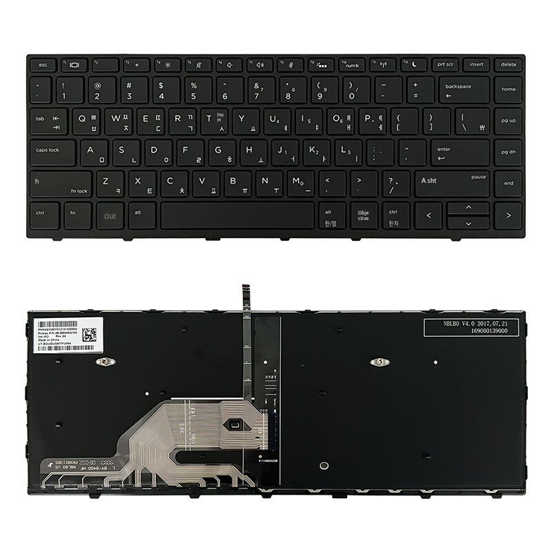 Подходит для клавиатуры HP ZHAN66 Pro G1 430 440 445 G5 HSN-Q04C Q06C Q08C Новая оригинальная черная рамка (с