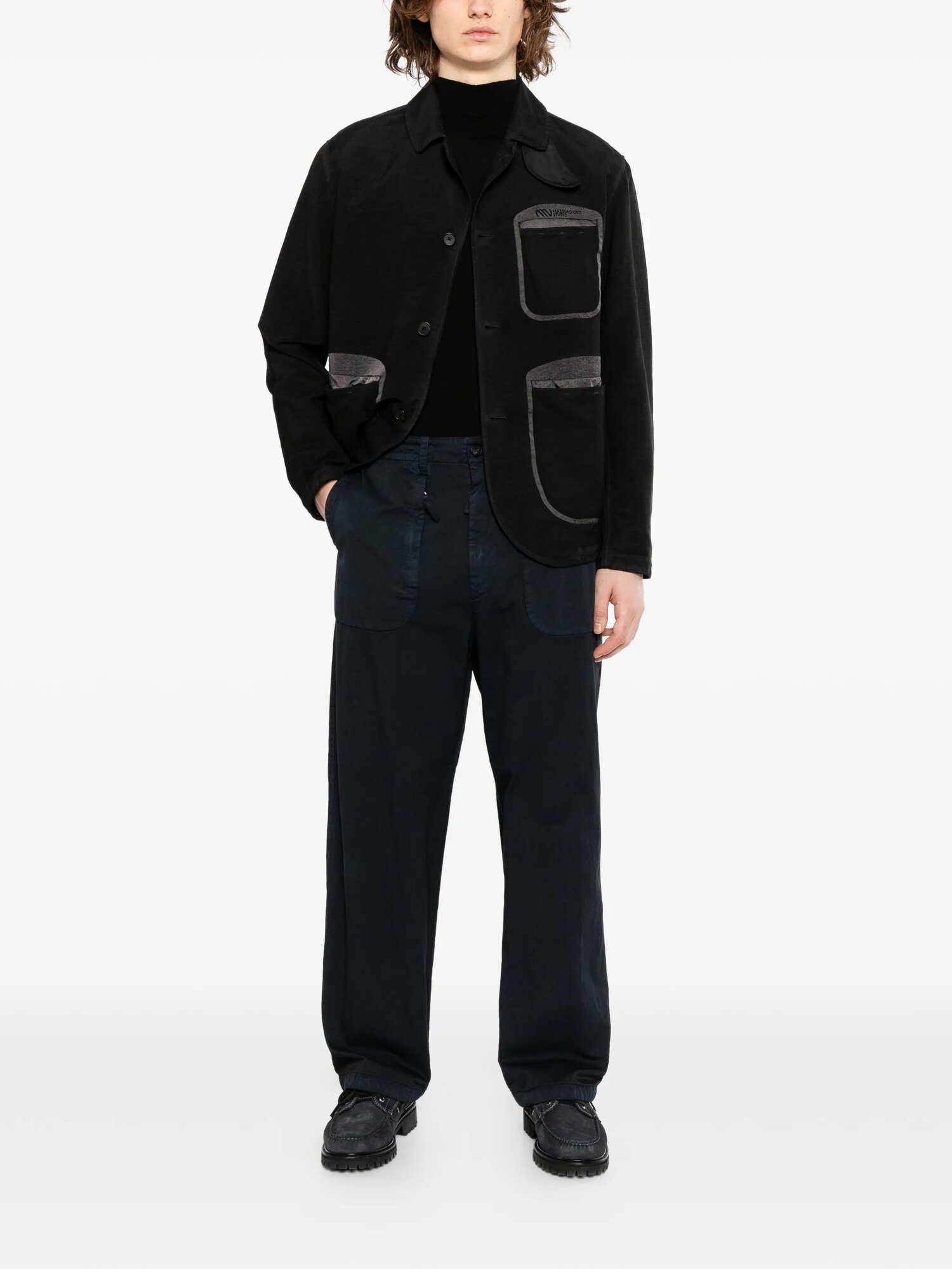 Брюки MASSIMO OSTI STUDIO Patch pocket trousers, размер 50, синий — фото 1