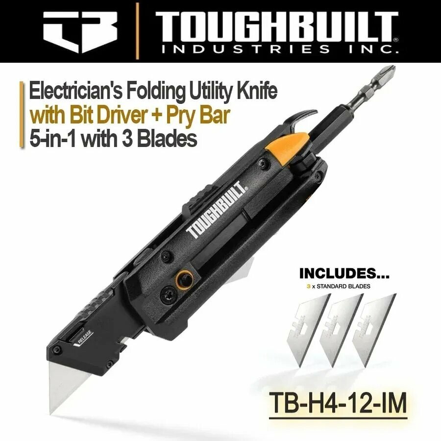 TOUGHBUILT TB-H4-11-G Фиксированное лезвие + скользящий кожух (содержит 5 лезвий)