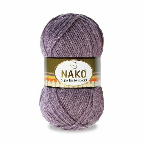 Пряжа Nako Superlambs special 23331 (5 мотков по 100г/200м) сирень