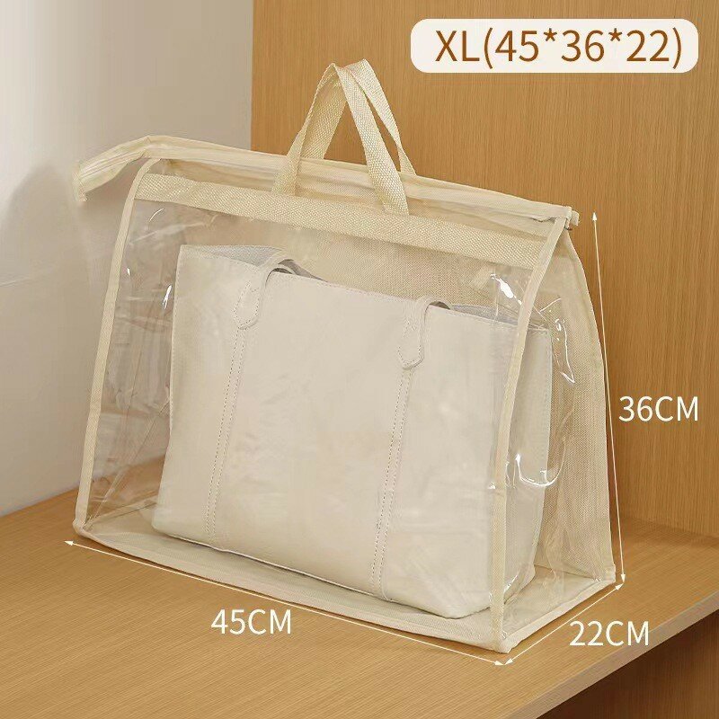 Сумка для хранения, большая емкость, влагозащитная, для гардероба, висячая сумка для хранения мелочей, ПВХ, визуальная кожаная сумка, пылевой мешок
