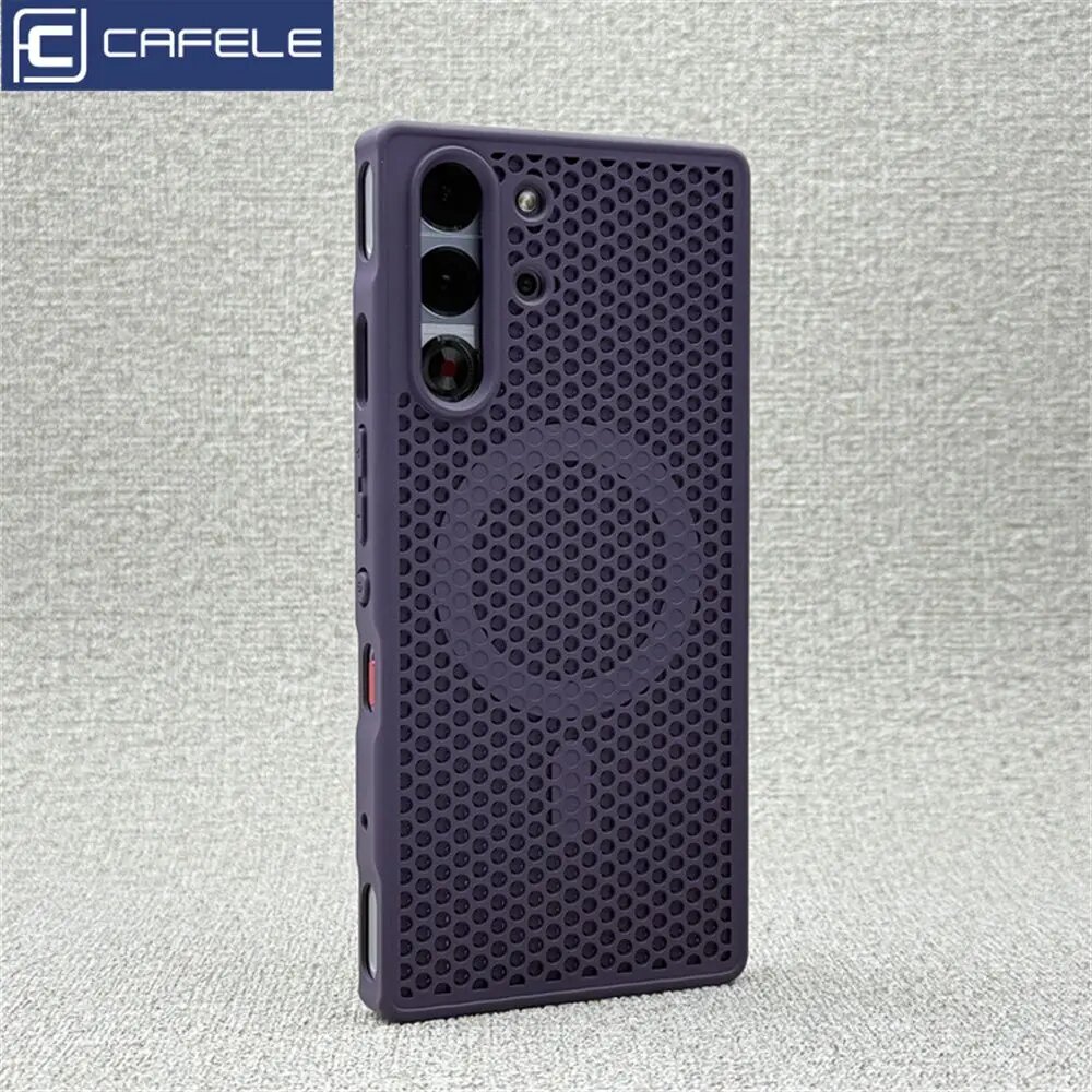 Фиолетовый чехол ZTE nubia RedMagic 10S Pro с рассеиванием тепла